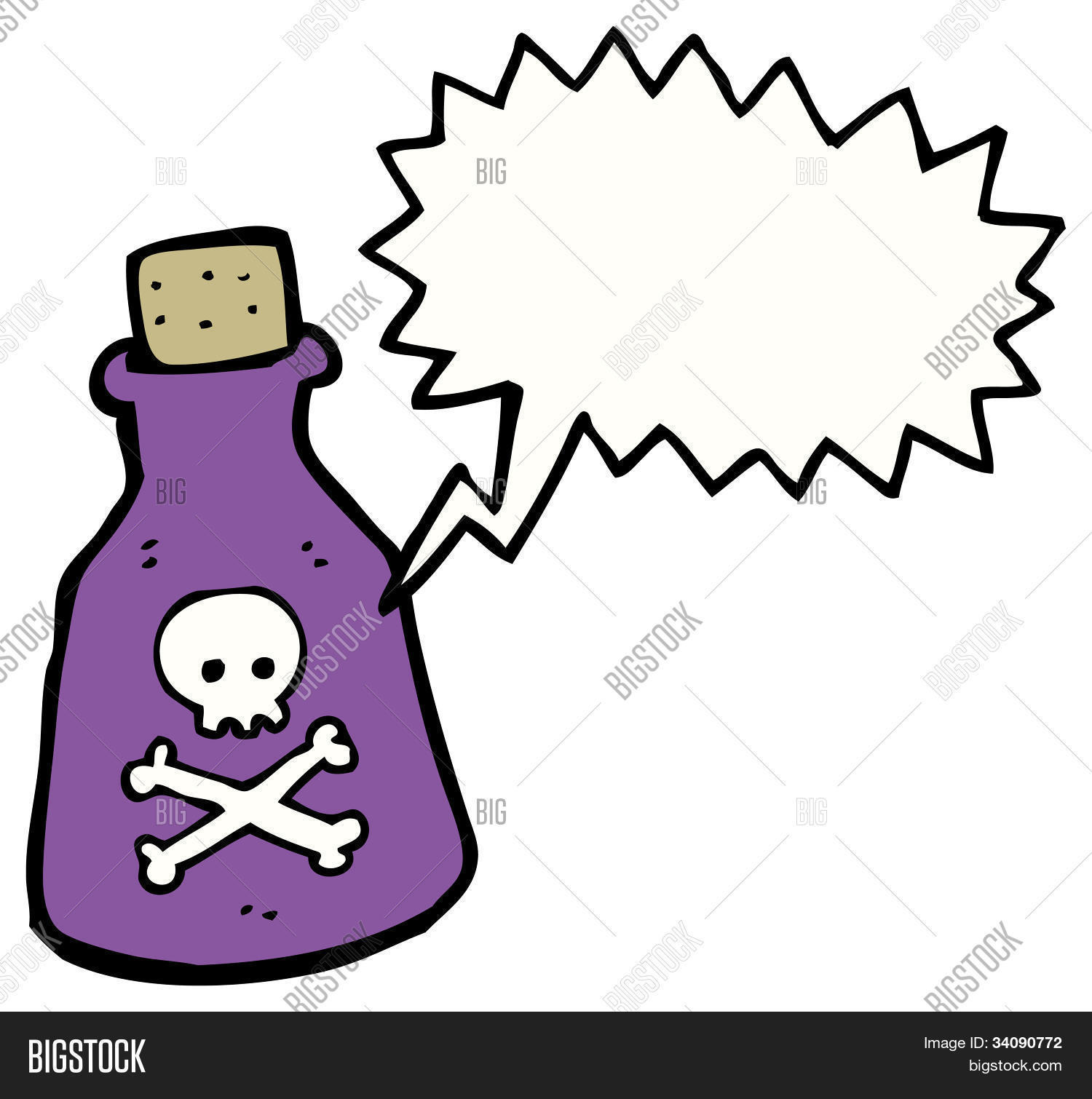 Cartoon Poison Bottle Image & Photo (Free Trial) | Bigstock