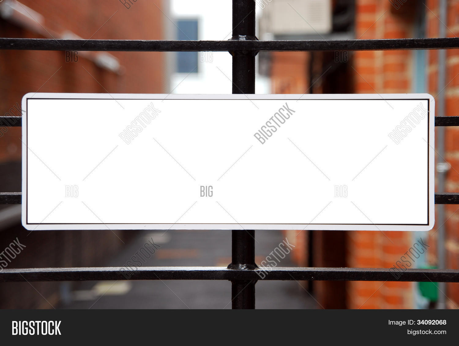 Sign On Gate Image & Photo (Free Trial) | Bigstock