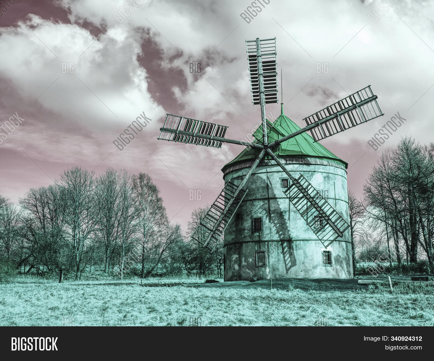 Beautiful Windmill On Image & Photo (Free Trial) | Bigstock