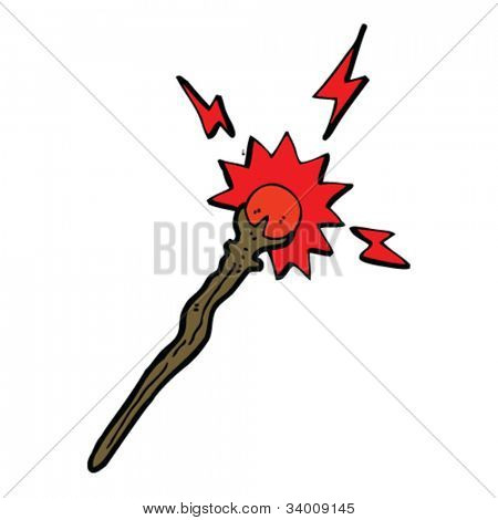 Cartoon Wizard Staff Vector & Photo (Free Trial) | Bigstock