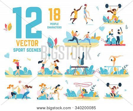 Sport Scenes Vector Vector & Photo (Free Trial) | Bigstock