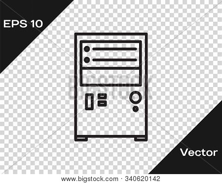 Black Line Computer Vector & Photo (Free Trial) | Bigstock