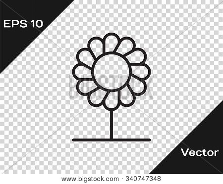 Black Line Flower Vector & Photo (Free Trial) | Bigstock