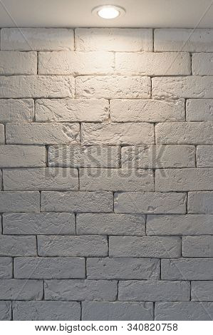 White Brick Wall Lit Image & Photo (Free Trial) | Bigstock