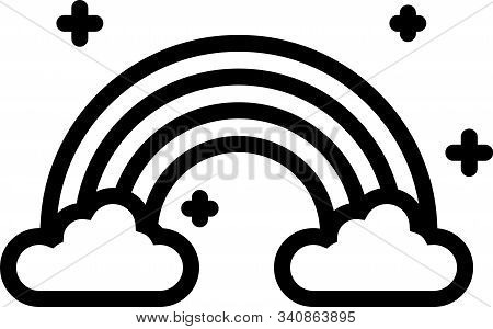 Black Rainbow Clouds Vector & Photo (Free Trial) | Bigstock