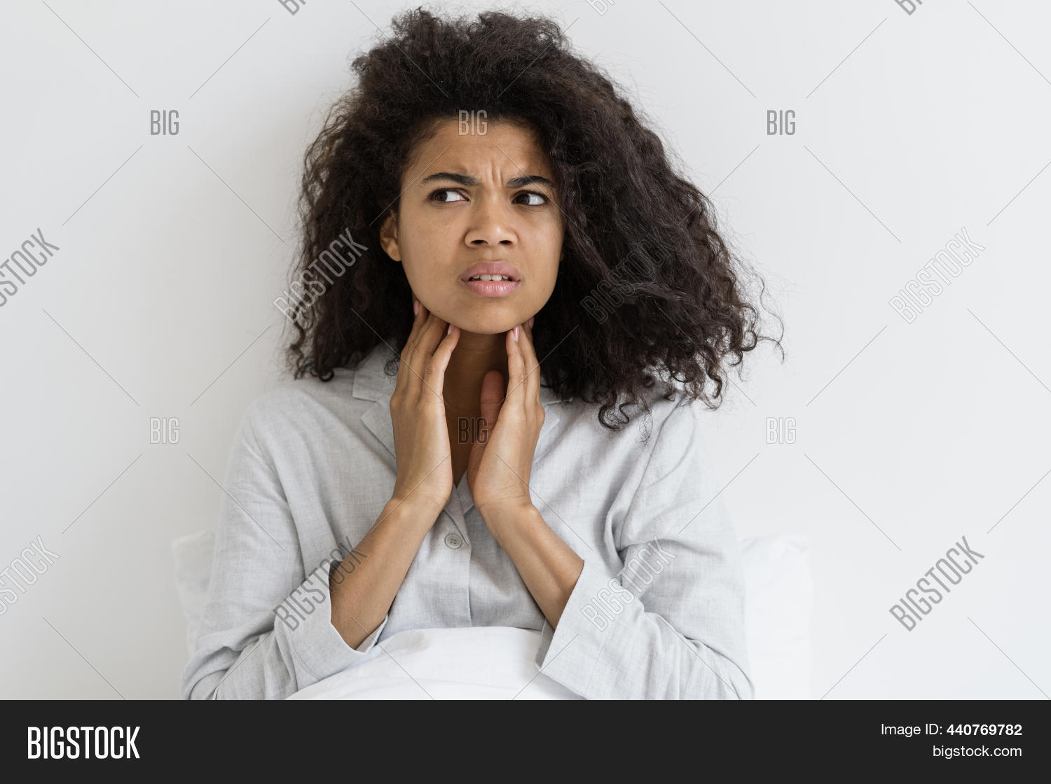 Worried Dark Skinned Image And Photo Free Trial Bigstock