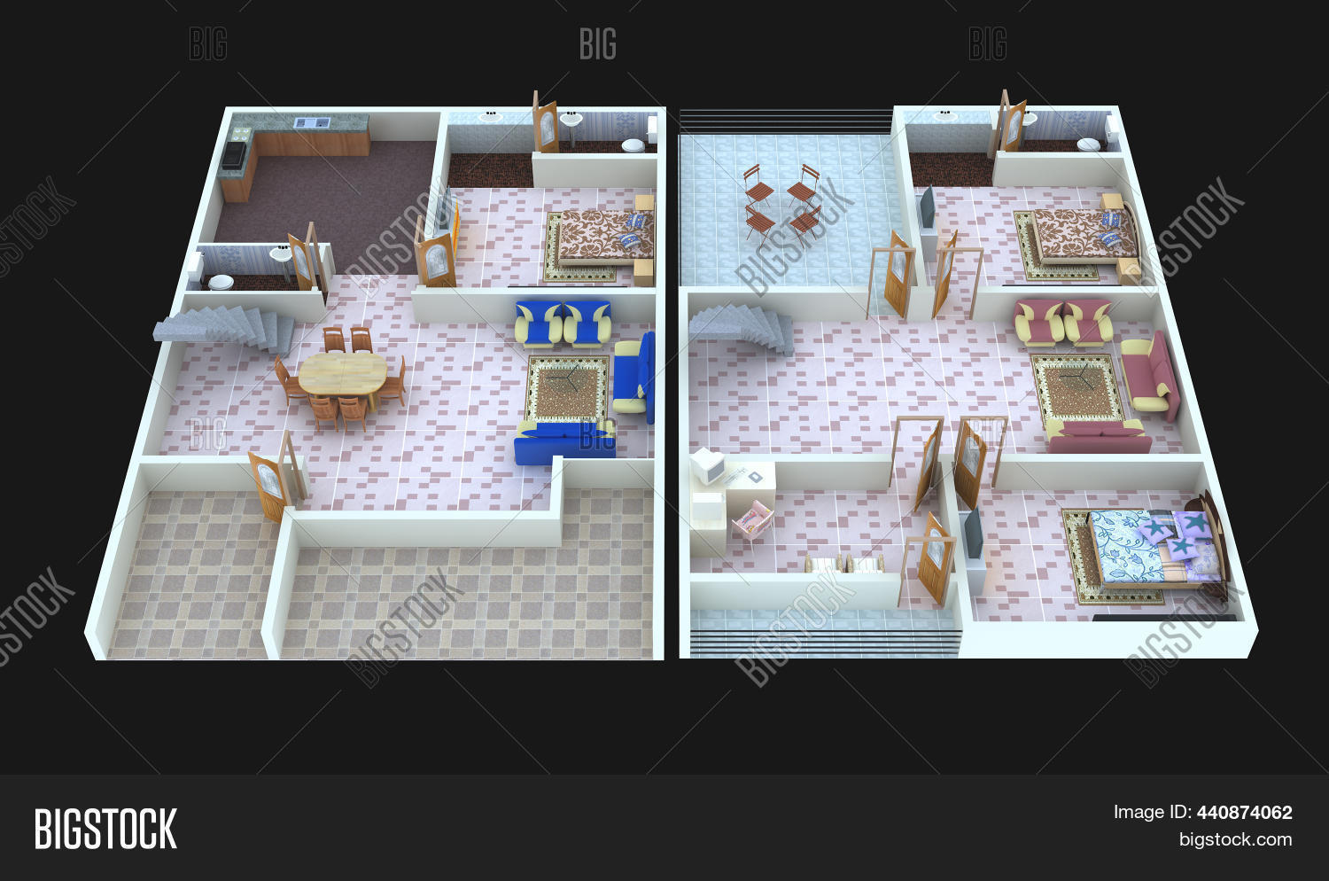 Floor Plan House Top Image & Photo (Free Trial) | Bigstock