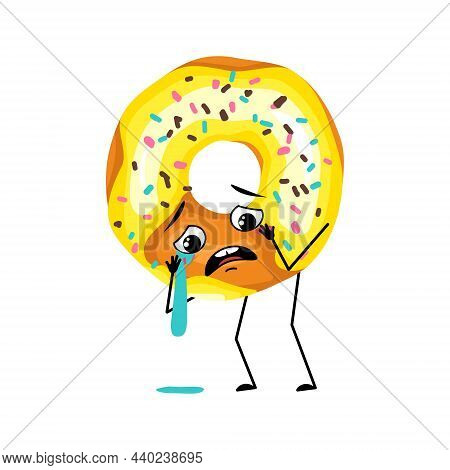 Cute Glazed Donut Vector & Photo (Free Trial) | Bigstock