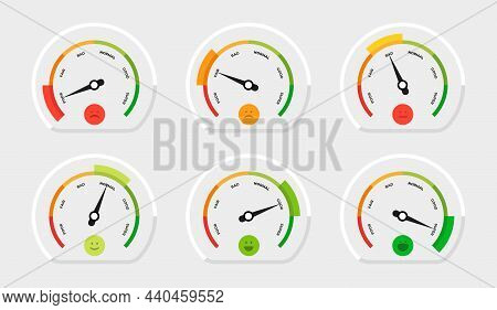 Rating Meter Ui. Vector & Photo (Free Trial) | Bigstock
