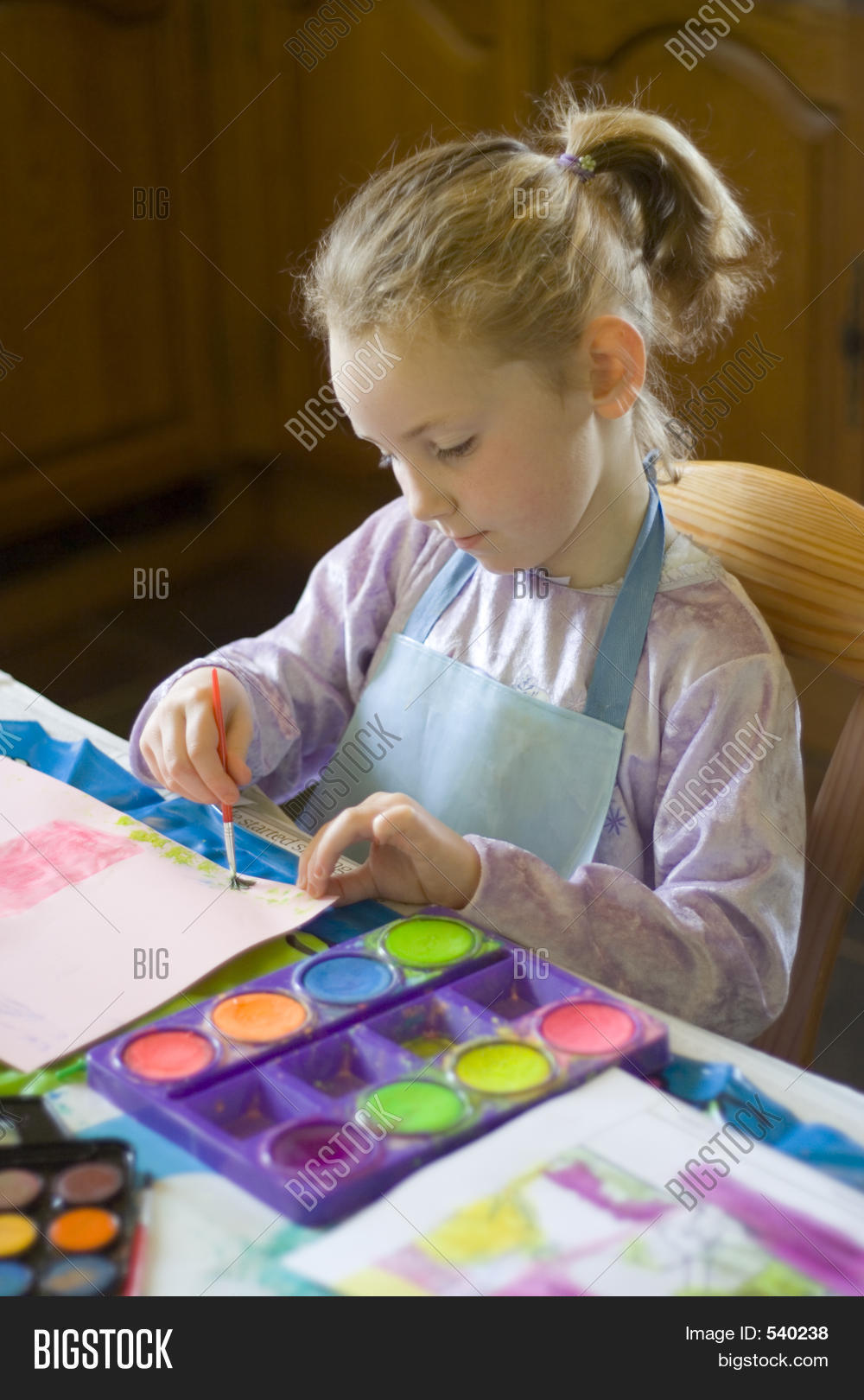 Young Girl Painting Image & Photo (Free Trial) | Bigstock