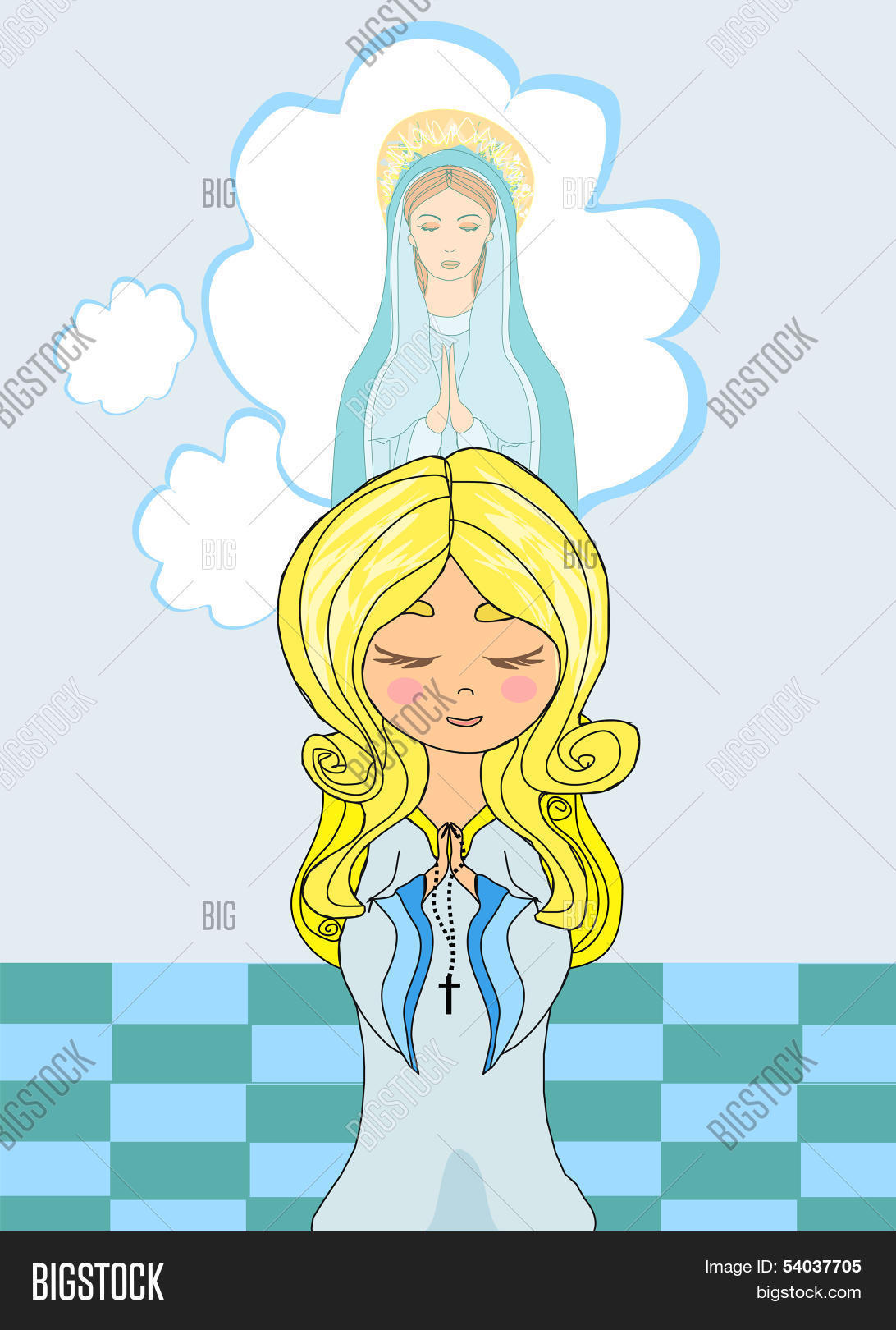 Cute Little Girl Vector & Photo (Free Trial) | Bigstock