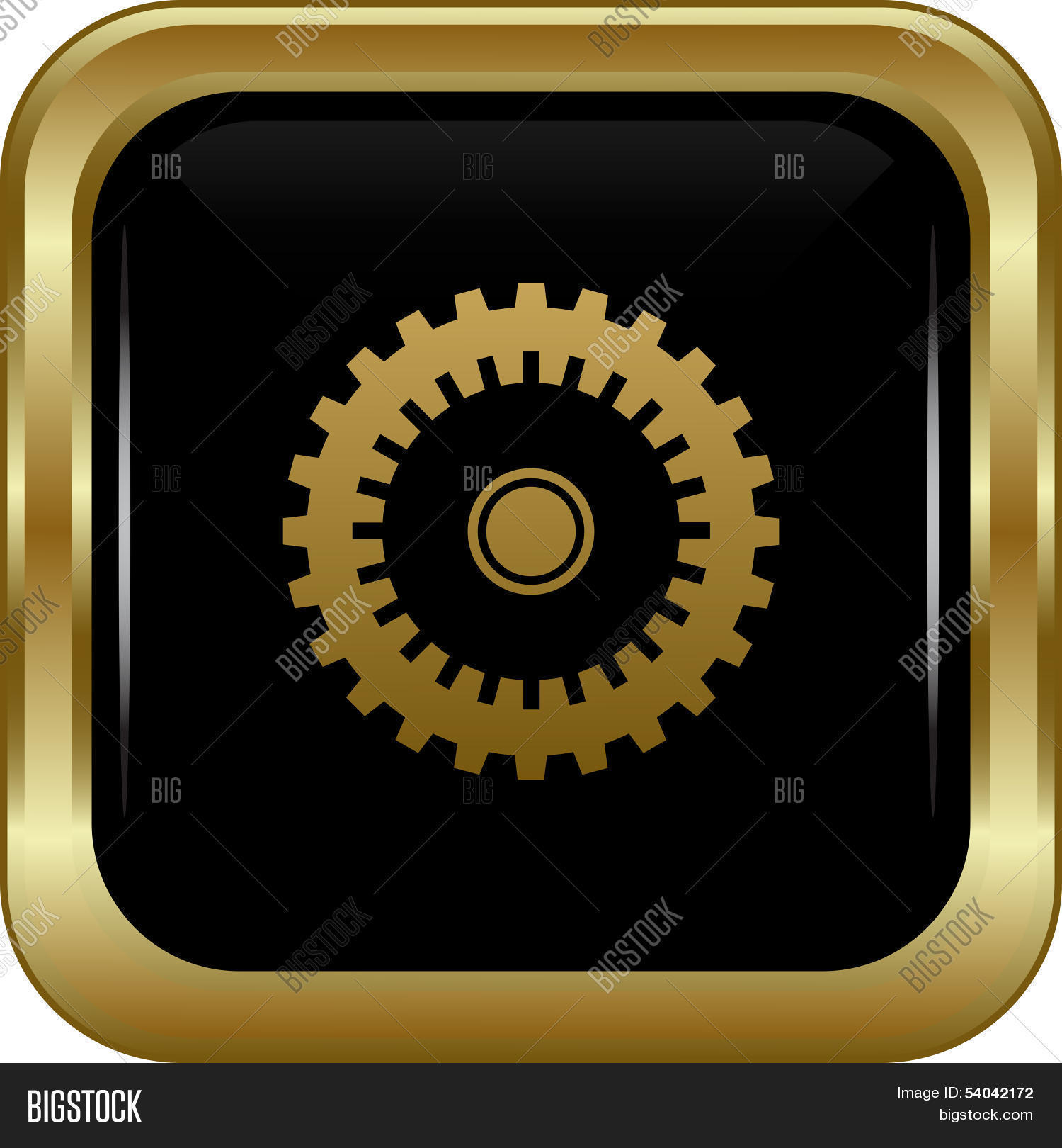 Black Gold Settings Vector & Photo (Free Trial) | Bigstock