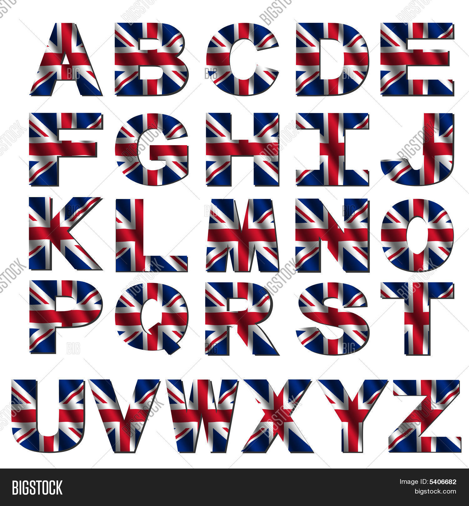 British Flag Font Image & Photo (Free Trial) | Bigstock