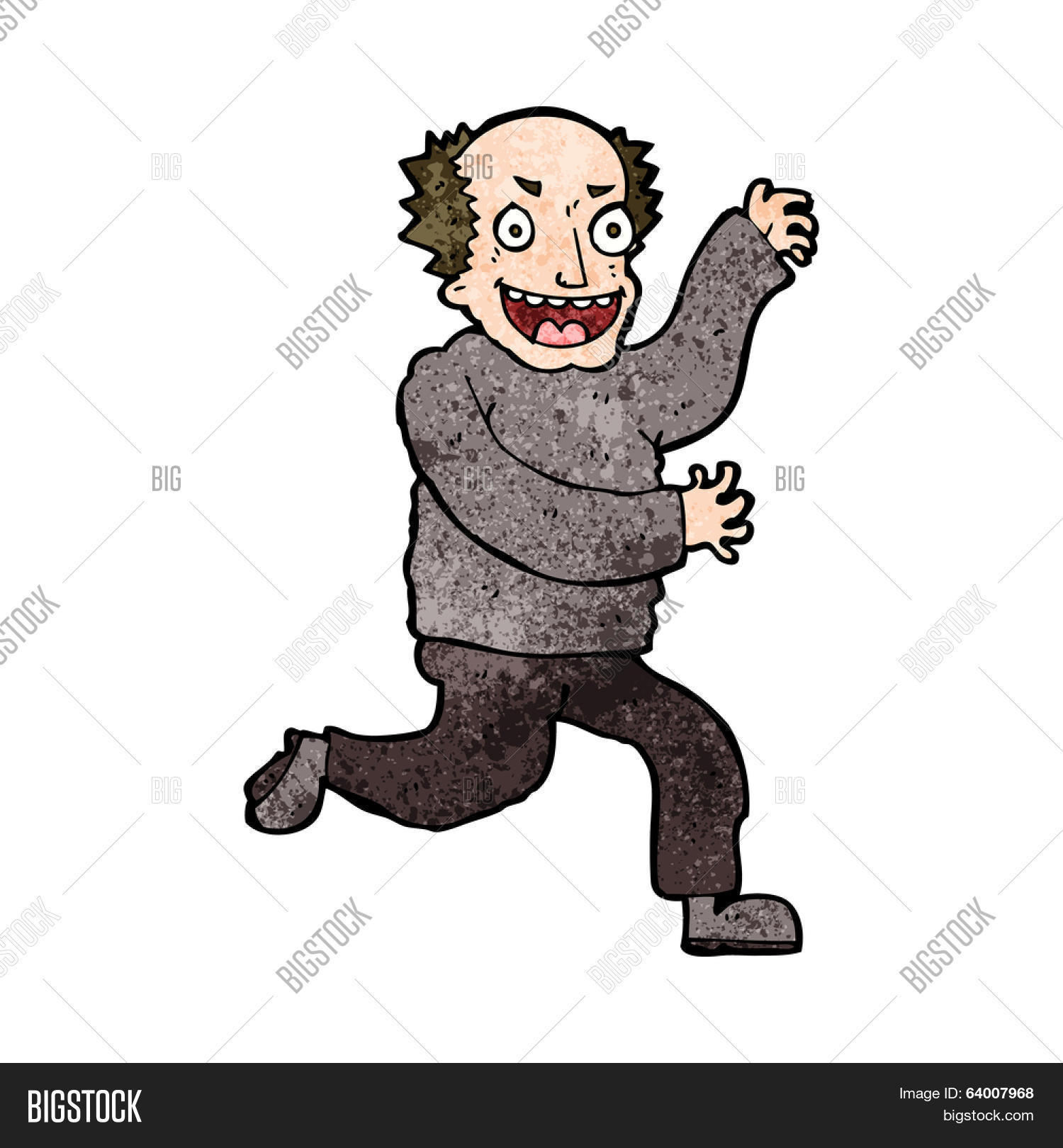 Cartoon Evil Old Man Vector & Photo (Free Trial) | Bigstock