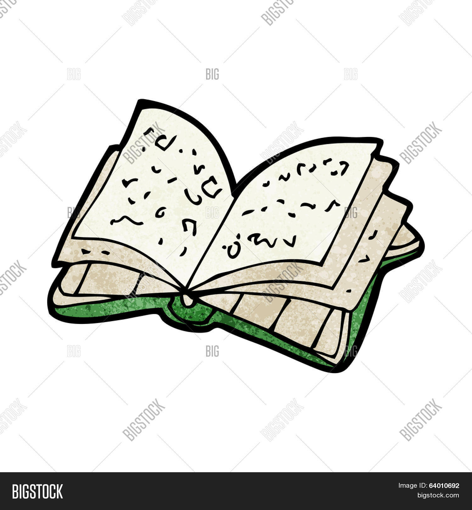 Cartoon Open Book Vector & Photo (Free Trial) | Bigstock