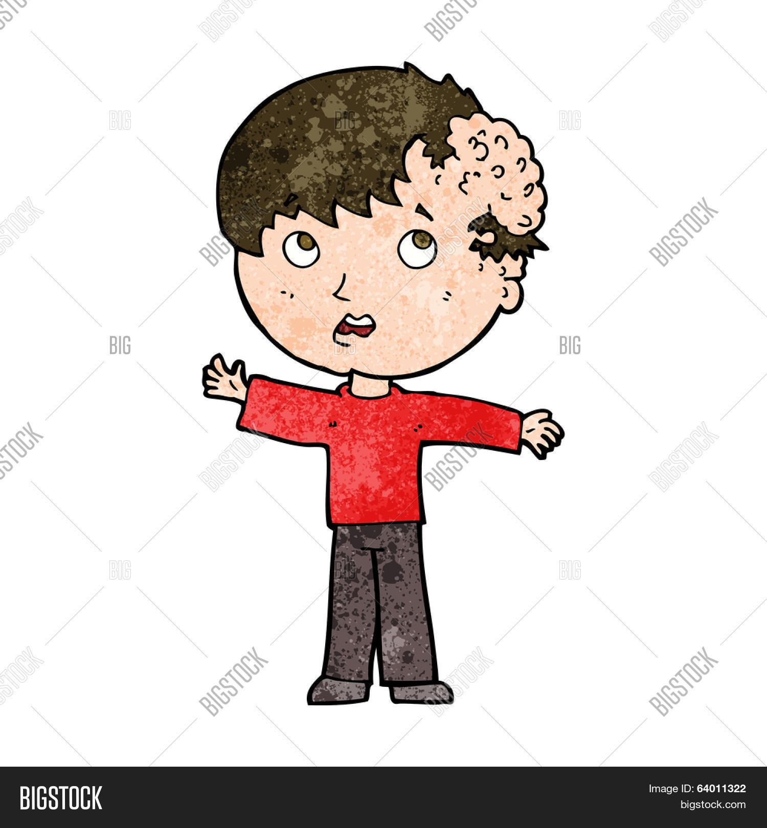 Cartoon Boy Growth On Vector & Photo (Free Trial) | Bigstock