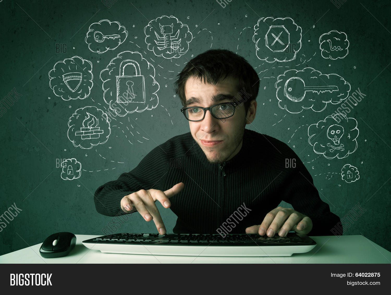 Young Nerd Hacker Image & Photo (Free Trial) | Bigstock