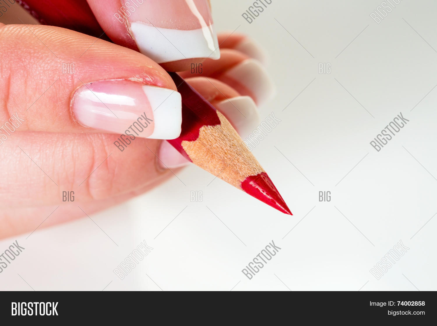 Hand Holding Red Pen. Image & Photo (Free Trial) | Bigstock