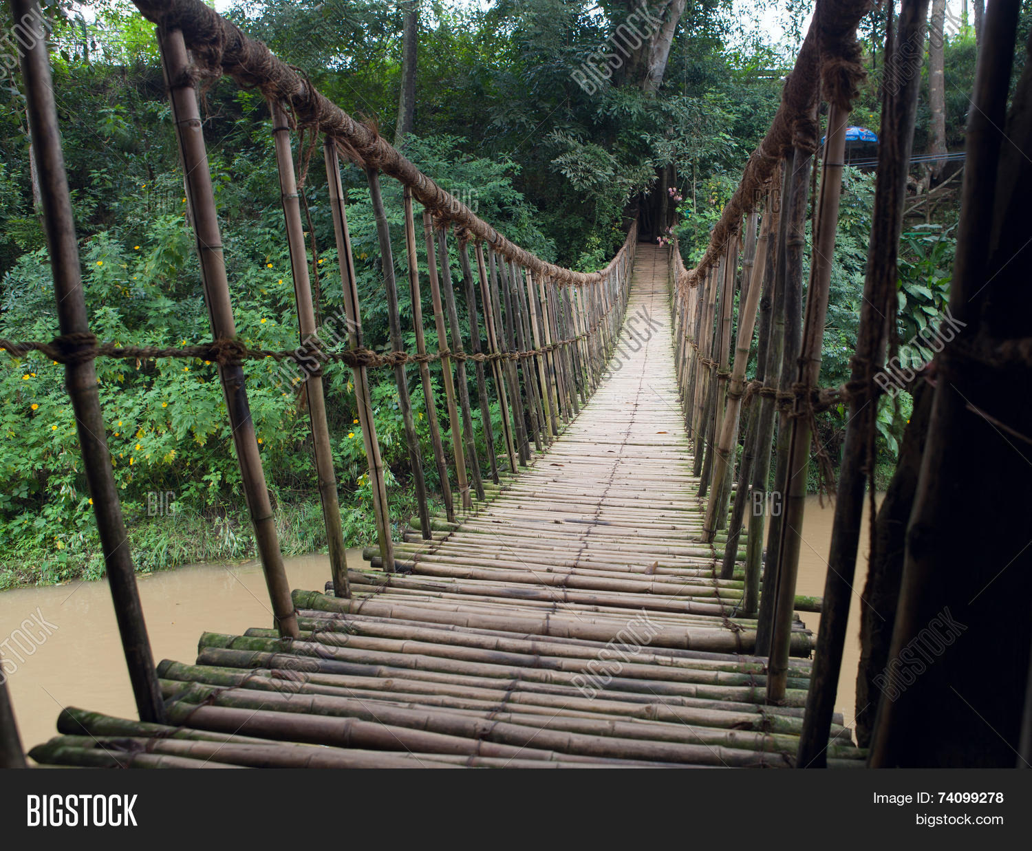 Hinged Bridge Over Image & Photo (Free Trial) | Bigstock