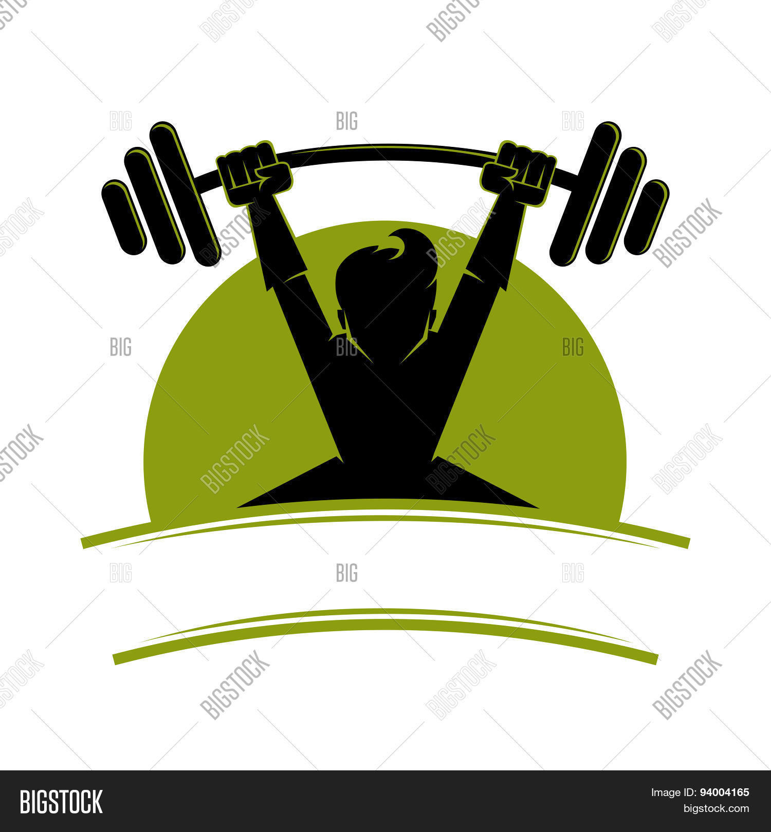 Weight Lifting Symbol Vector & Photo (Free Trial) | Bigstock