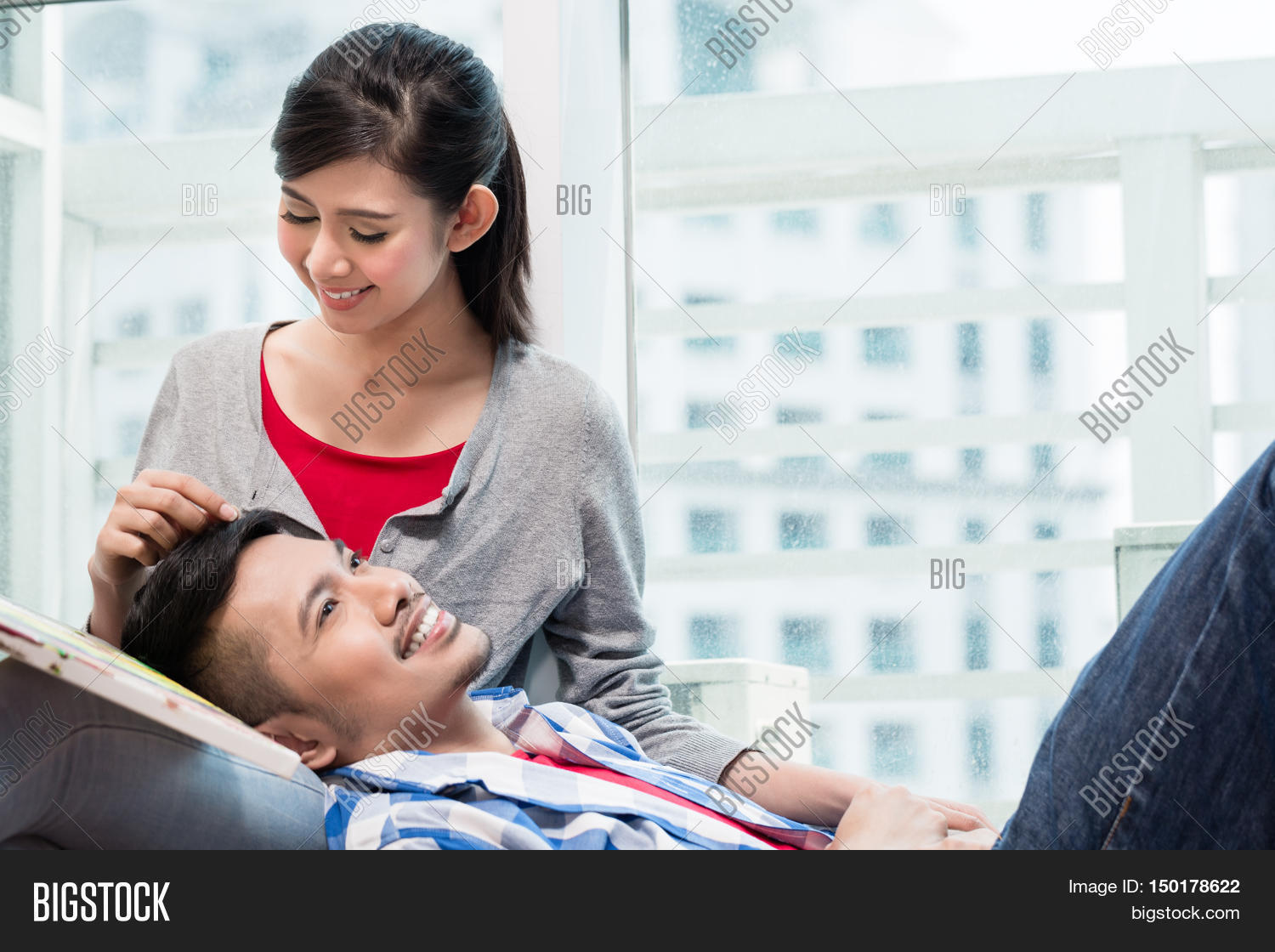 Asian Girl Caressing Image & Photo (Free Trial) | Bigstock