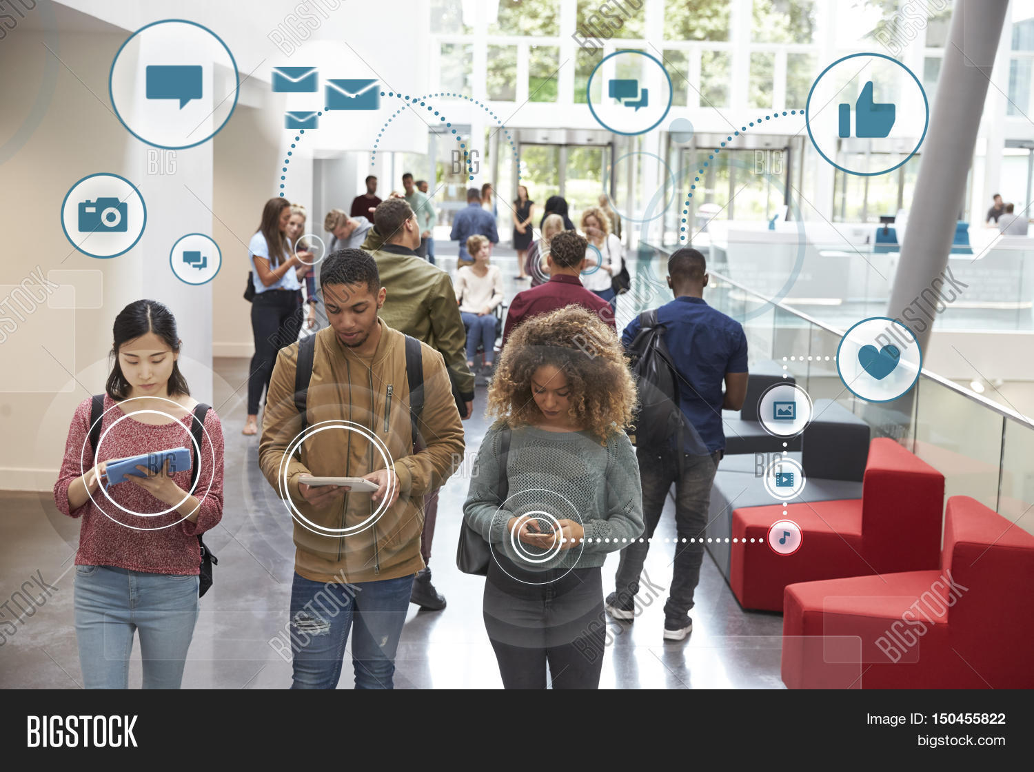 Millennials Using Image & Photo (Free Trial) | Bigstock