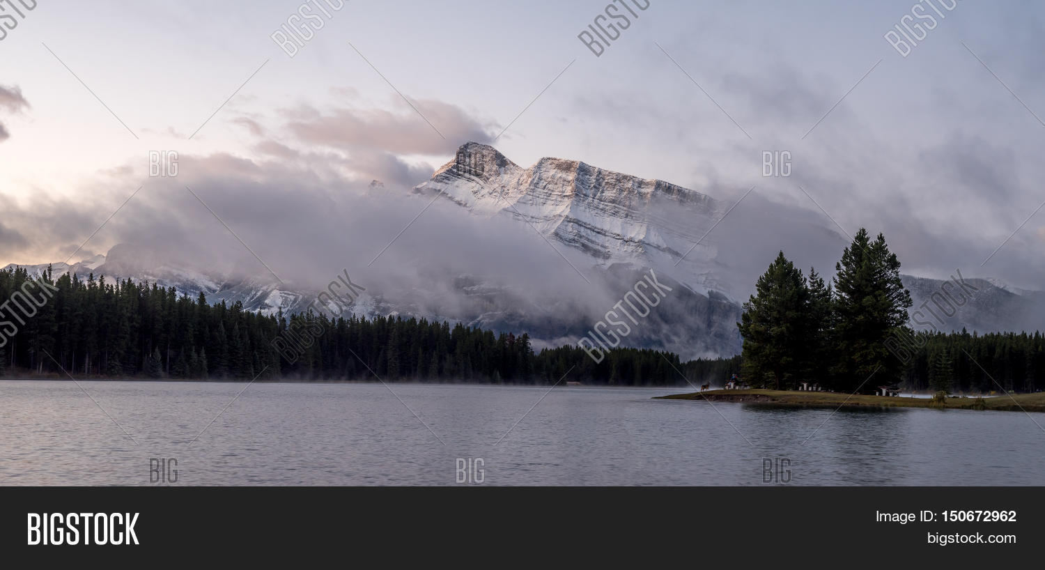 Rundle Mountain Image & Photo (Free Trial) | Bigstock