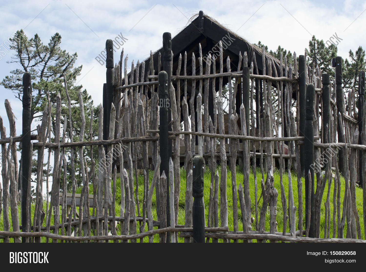 Maori Pa Fenced Image & Photo (Free Trial) | Bigstock