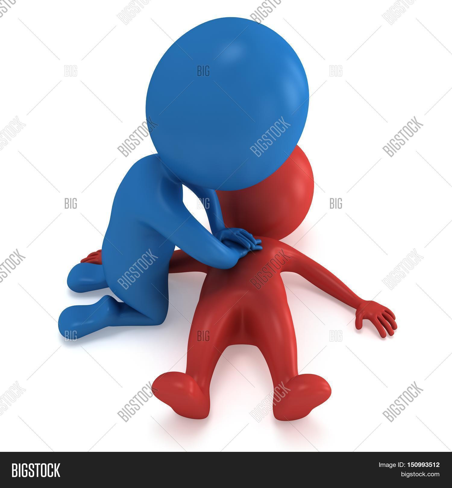 3d Man Doing CPR First Image & Photo (Free Trial) | Bigstock