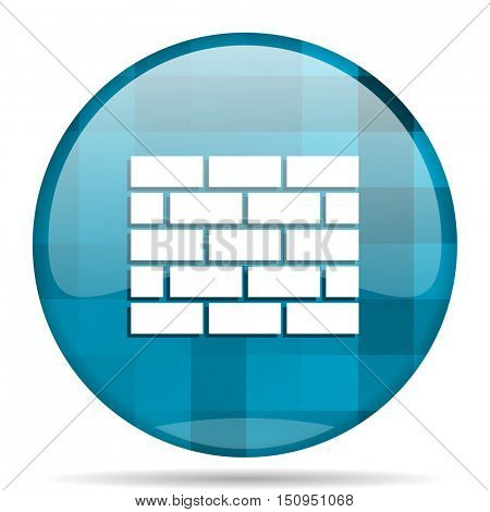 Firewall Blue Round Image & Photo (Free Trial) | Bigstock