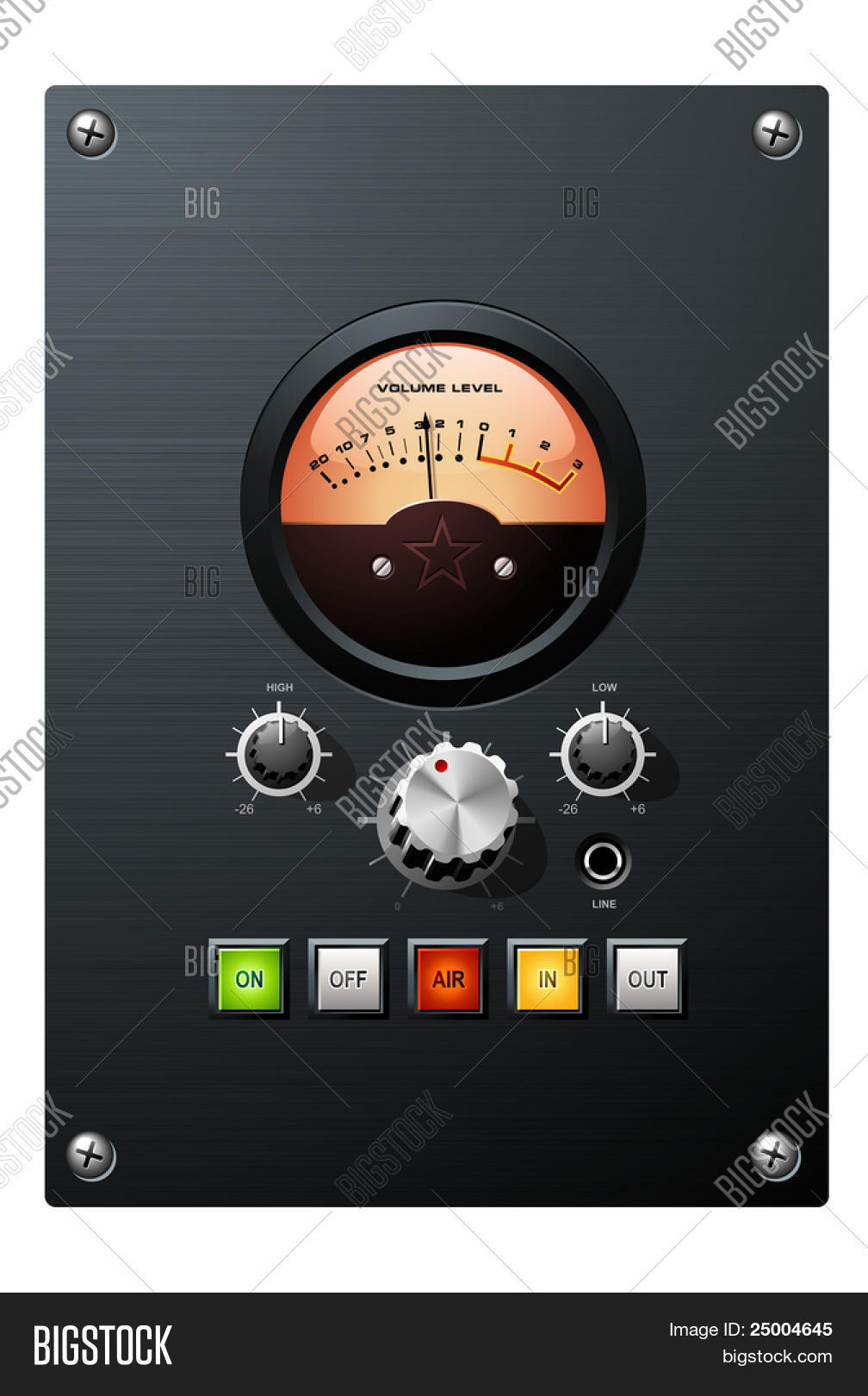 Volume Meter Vector & Photo (Free Trial) | Bigstock
