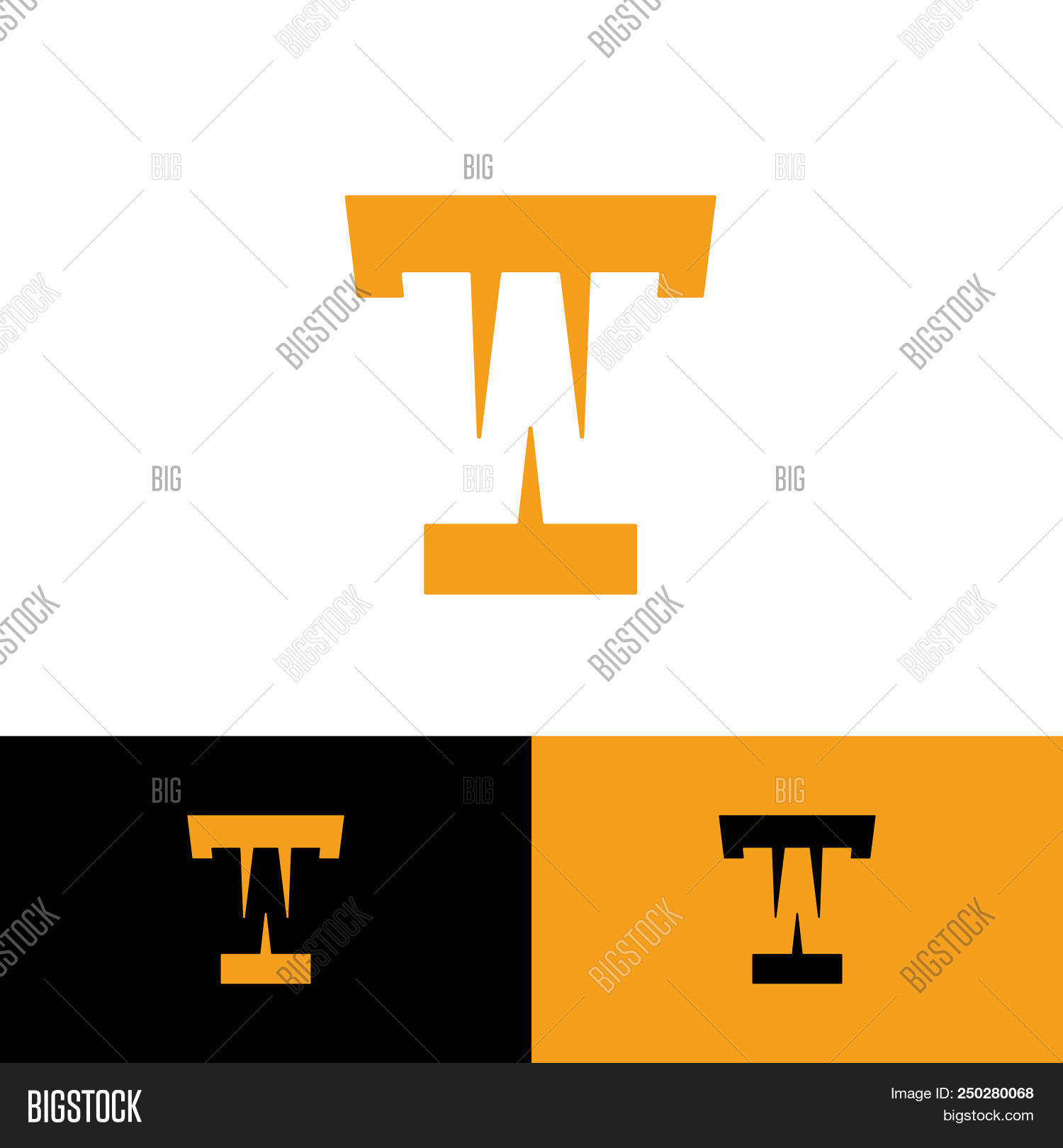 T W Monogram. T Vector & Photo (Free Trial) | Bigstock