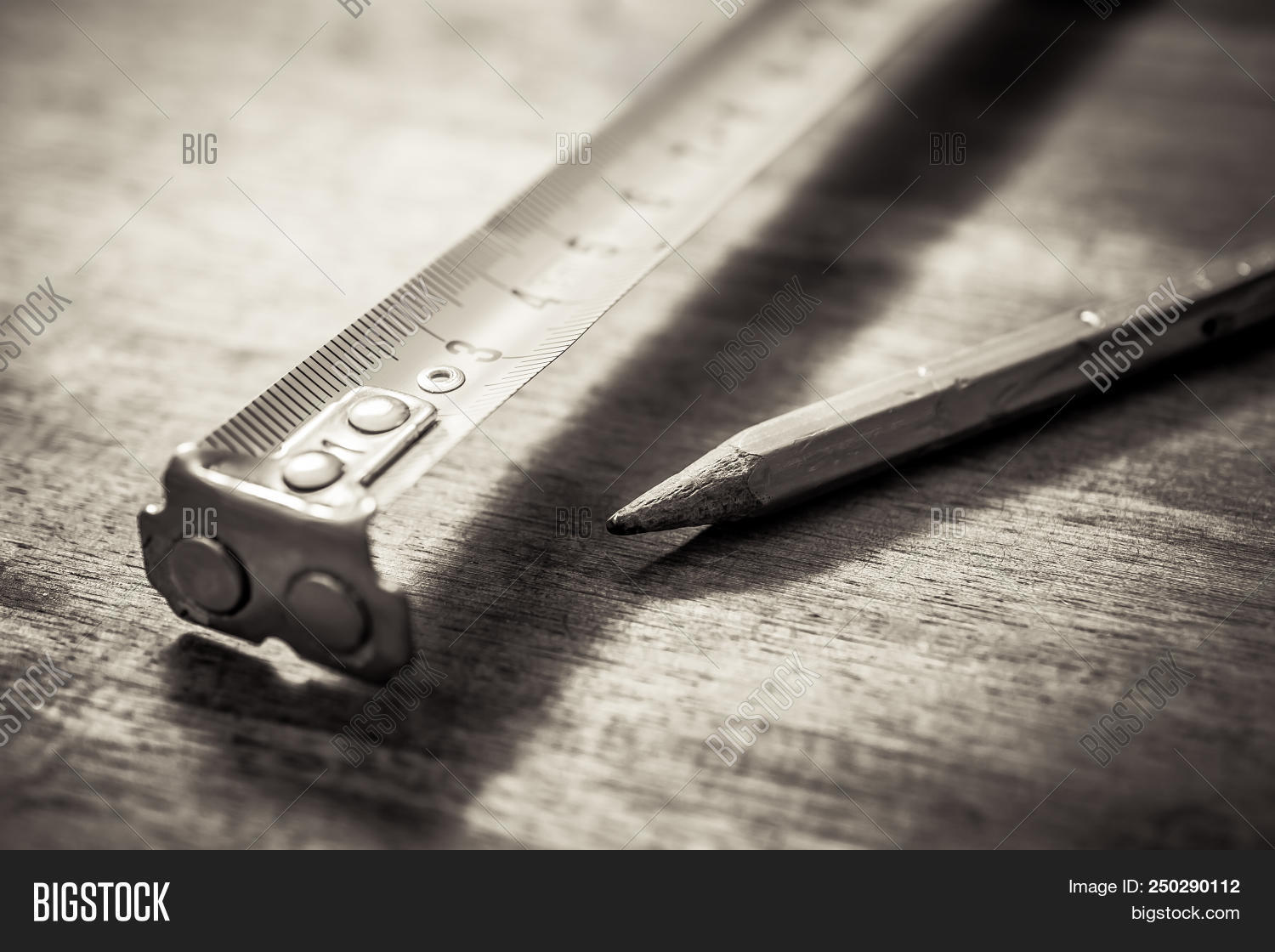 Measuring Tape Pencil Image & Photo (Free Trial) | Bigstock