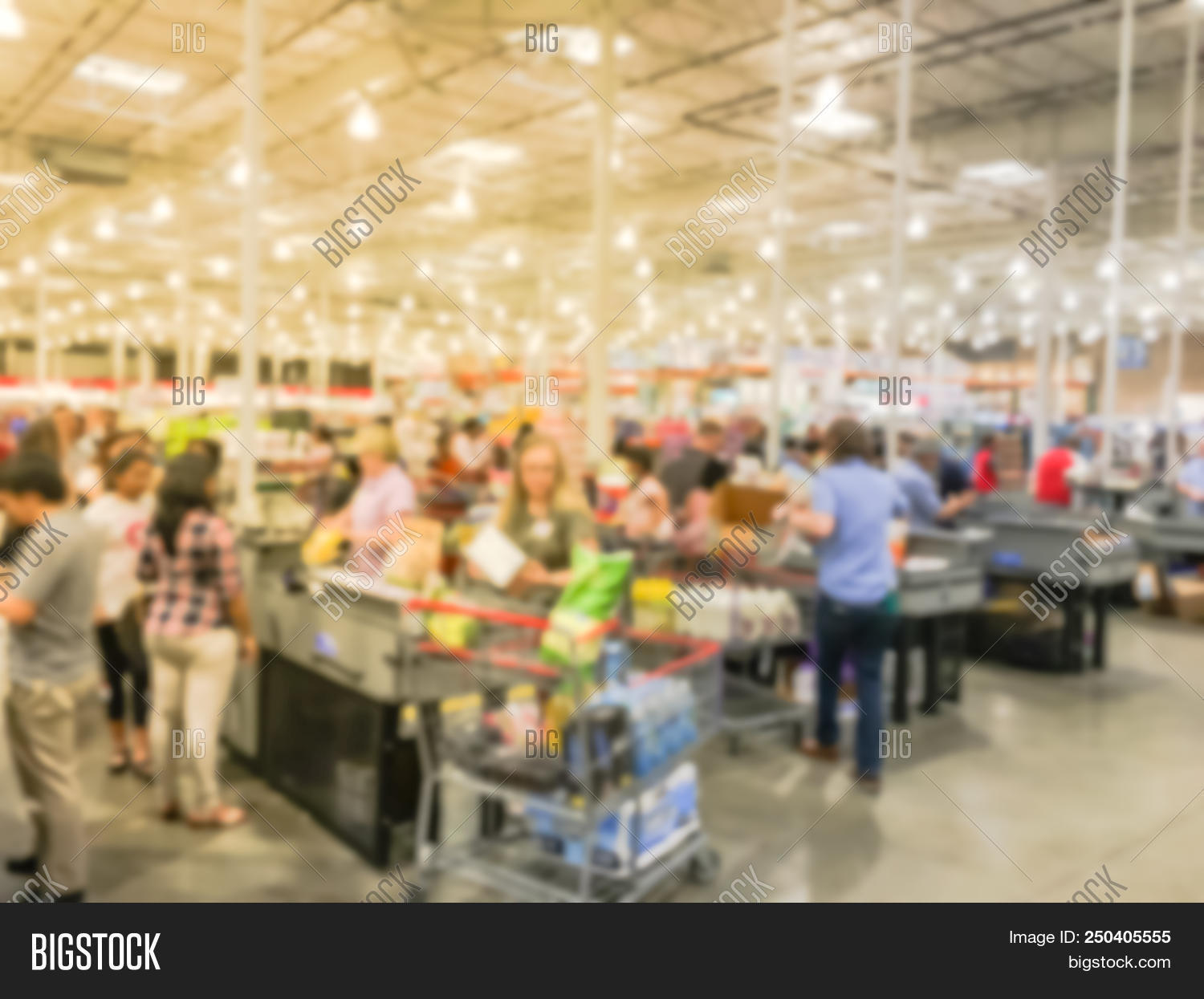 Blurred Busy Checkout Image & Photo (Free Trial) | Bigstock
