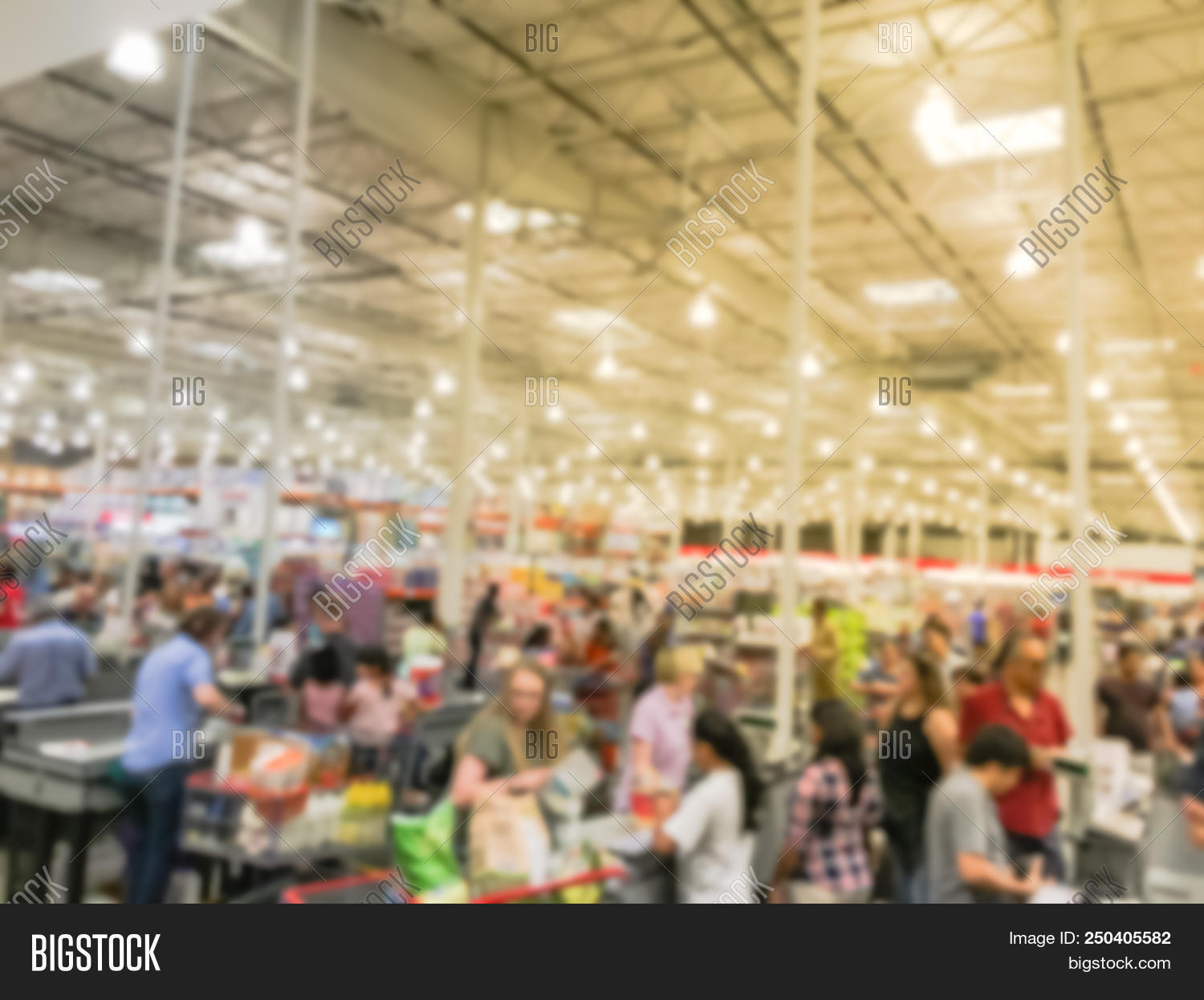 Blurred Busy Checkout Image & Photo (Free Trial) | Bigstock