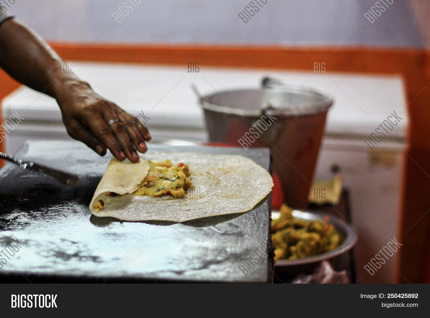 Folding Dosa After Image & Photo (Free Trial) | Bigstock