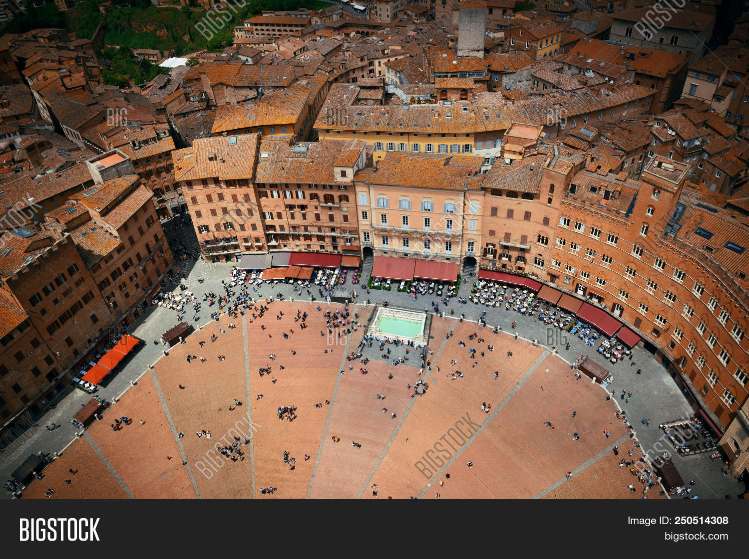 Siena Piazza Del Campo Image & Photo (Free Trial) | Bigstock