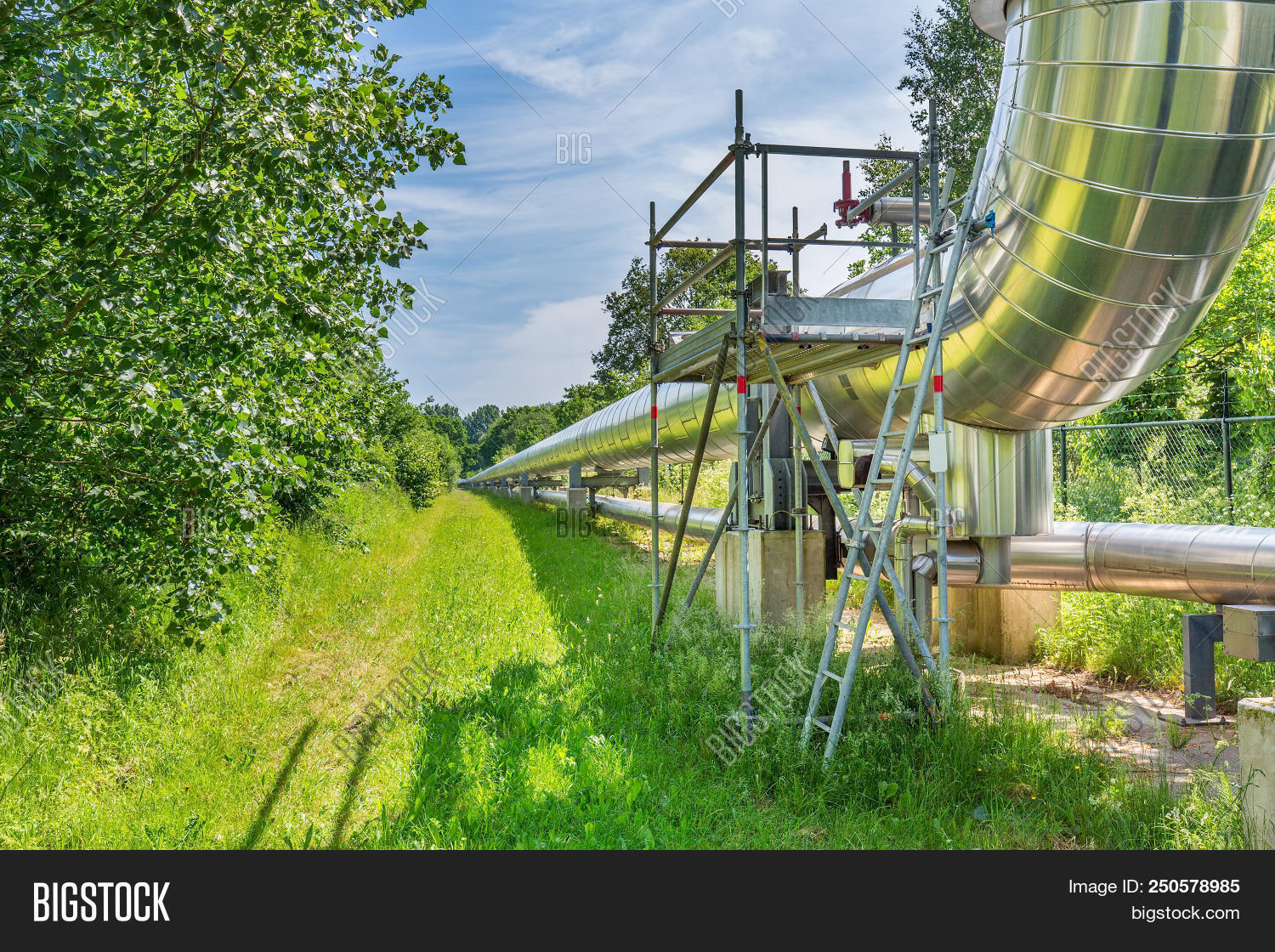 Big Metal Gas Pipeline Image & Photo (Free Trial) | Bigstock