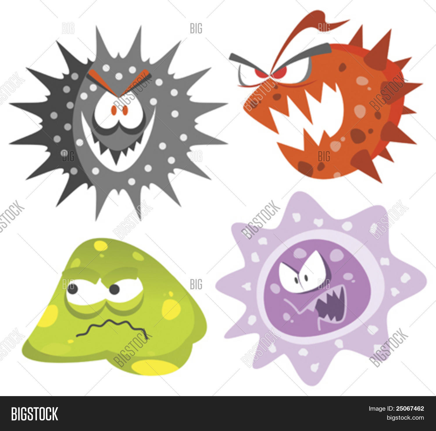 Virus Germs Vector & Photo (Free Trial) | Bigstock