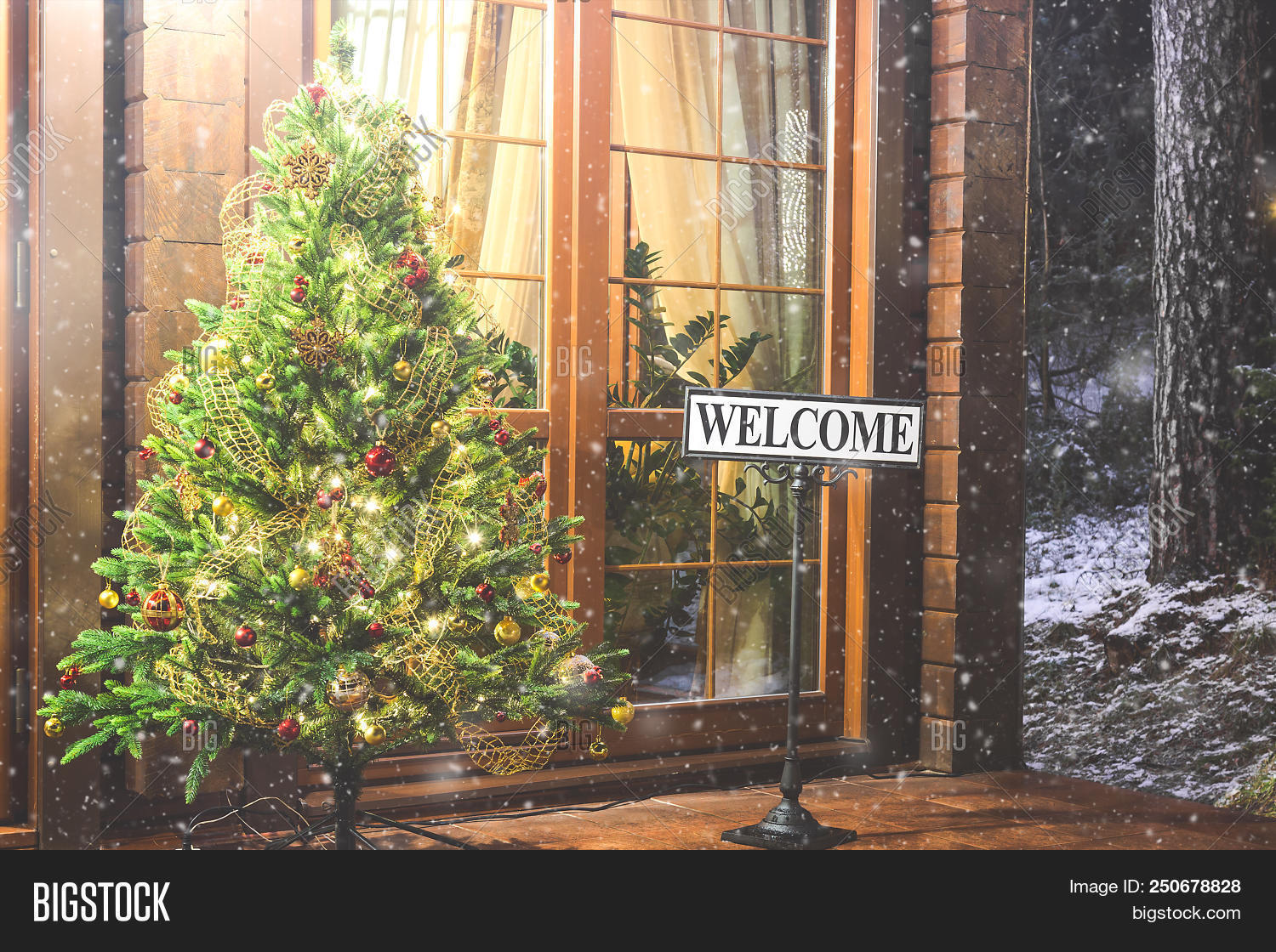 Christmas Tree Welcome Image & Photo (Free Trial) | Bigstock