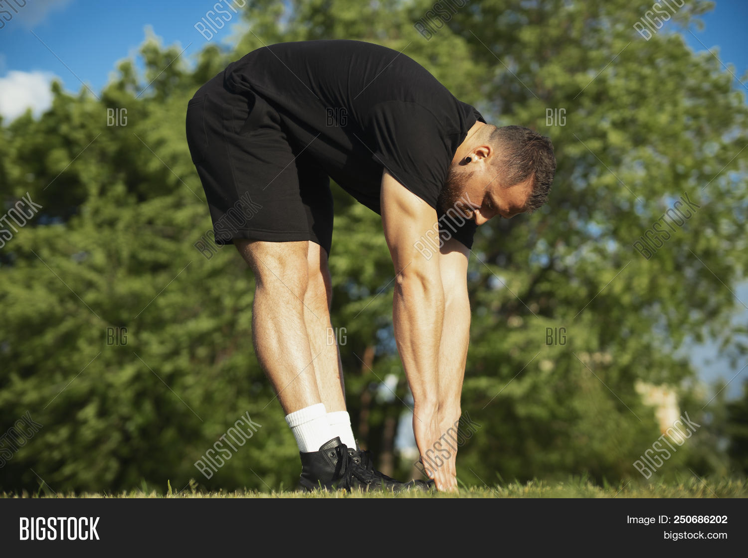 Young Man Stretching Image & Photo (Free Trial) | Bigstock