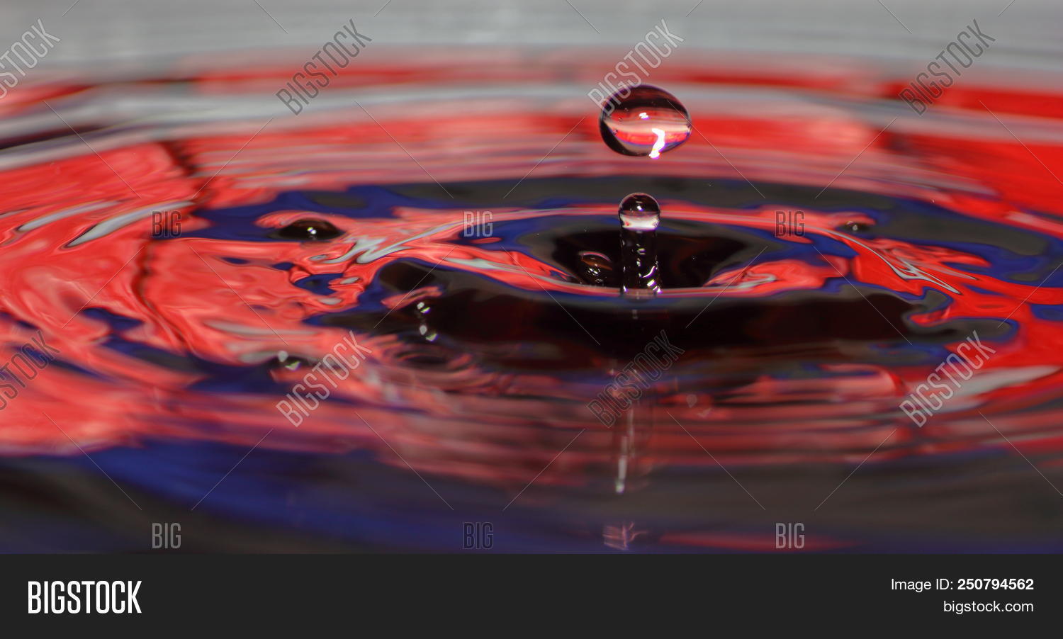 Drop Water Above Water Image & Photo (Free Trial) | Bigstock