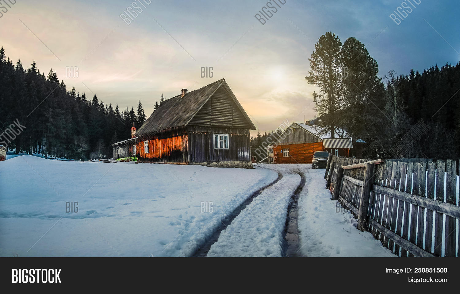 Wooden Hut Winter Image & Photo (Free Trial) | Bigstock
