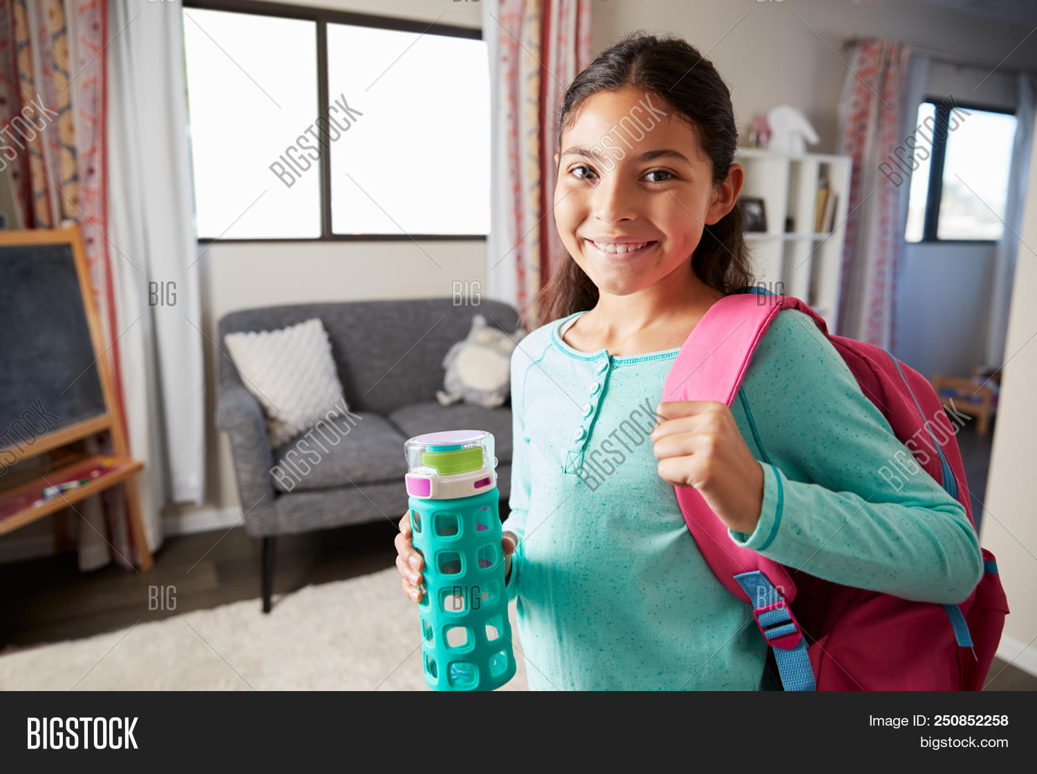 Portrait Girl Backpack Image & Photo (Free Trial) | Bigstock