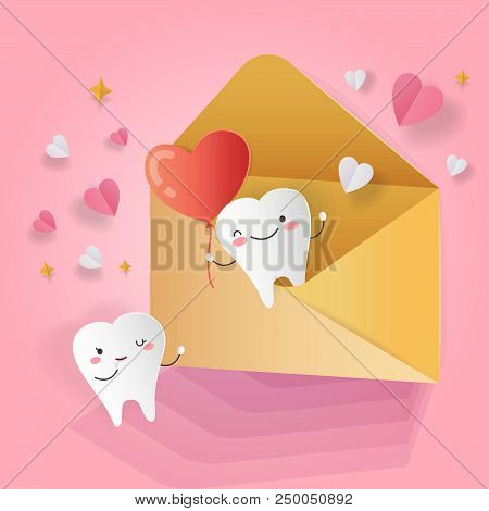 Cartoon Tooth Love Vector & Photo (Free Trial) | Bigstock