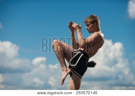 Young Fighter Kicking Image & Photo (Free Trial) | Bigstock