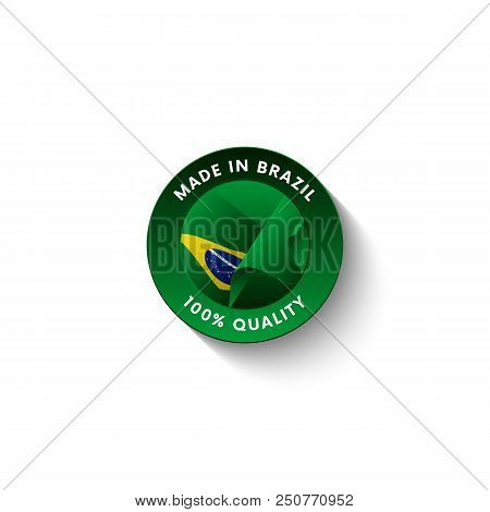 Made Brazil Badge Vector & Photo (Free Trial) | Bigstock