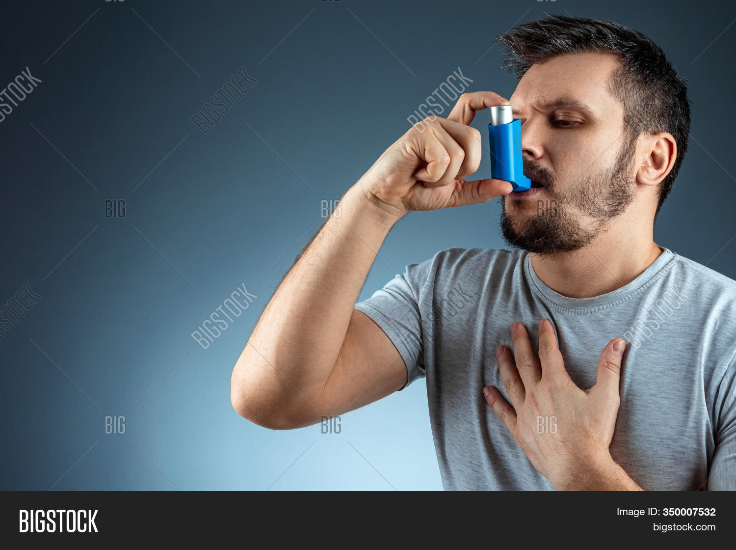 Portrait Man Asthma Image & Photo (Free Trial) | Bigstock