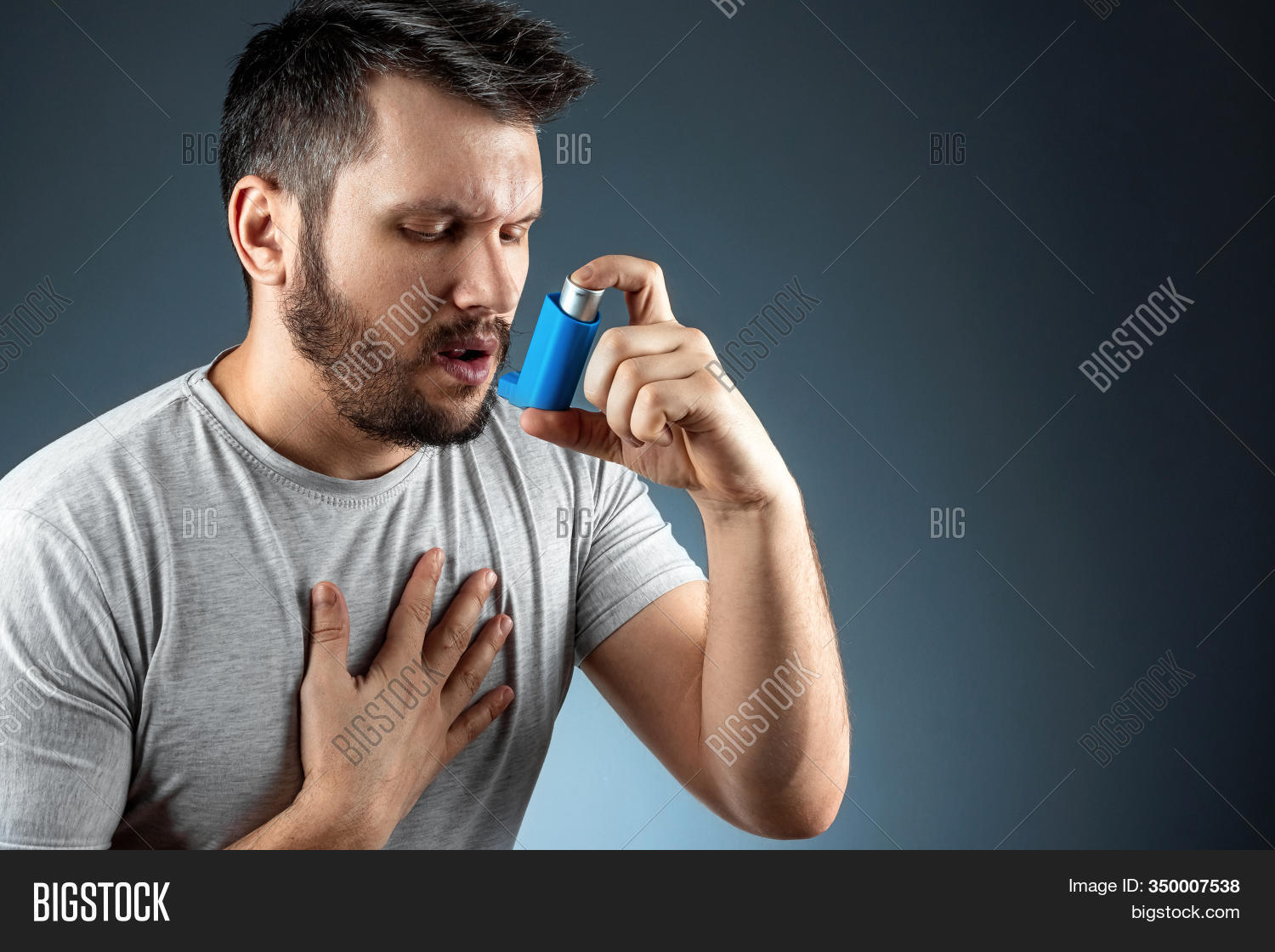 Portrait Man Asthma Image & Photo (Free Trial) | Bigstock