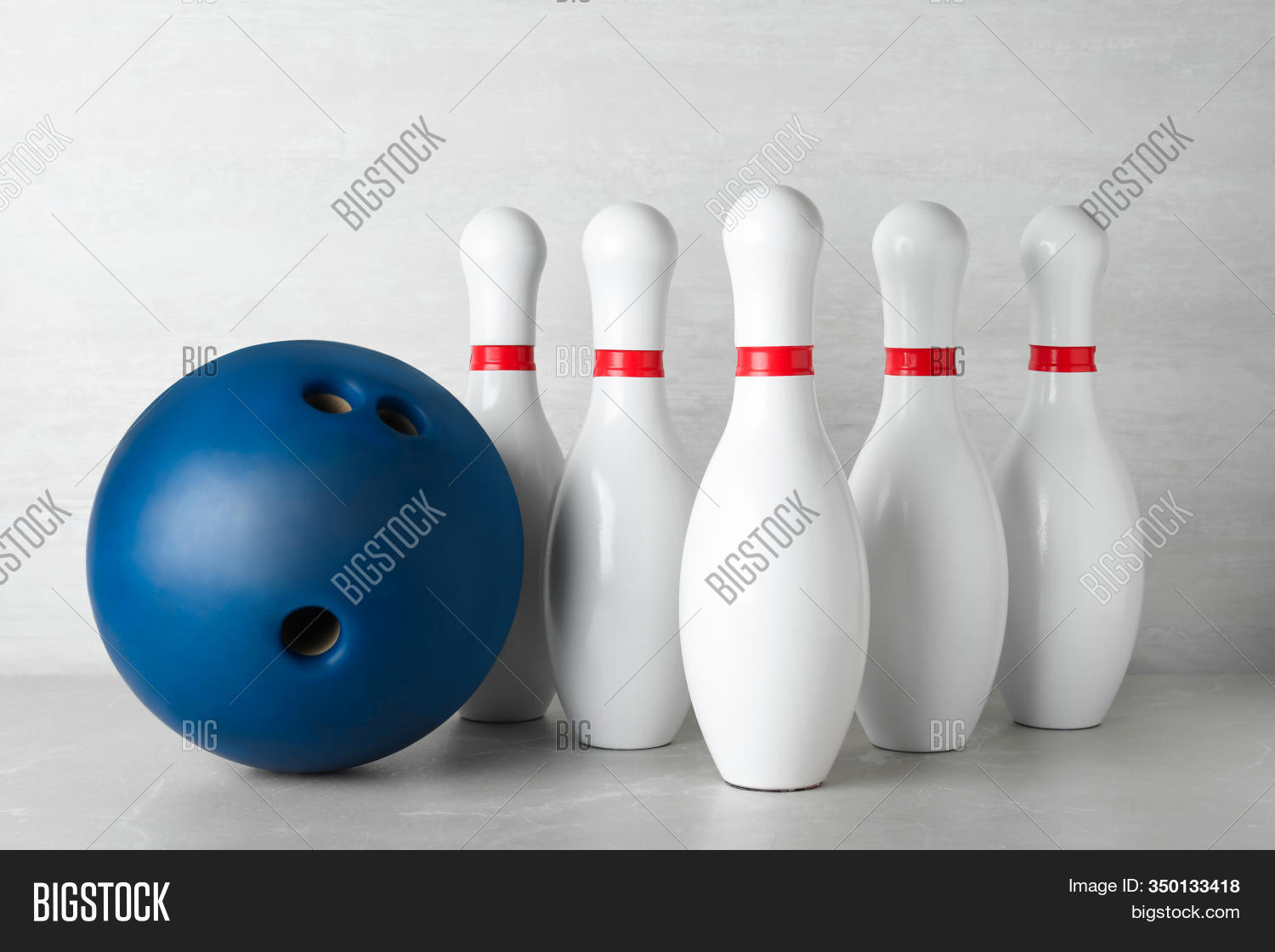 Blue Bowling Ball Pins Image & Photo (Free Trial) | Bigstock